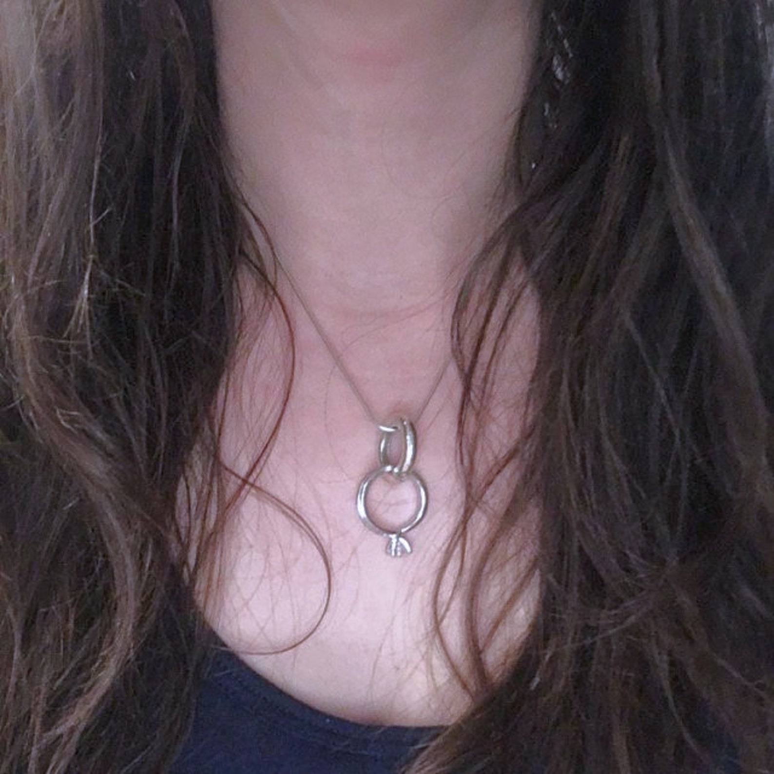 Sterling Silver Small Ring Holder Necklace, for Small Ring. Ring Keeper ...