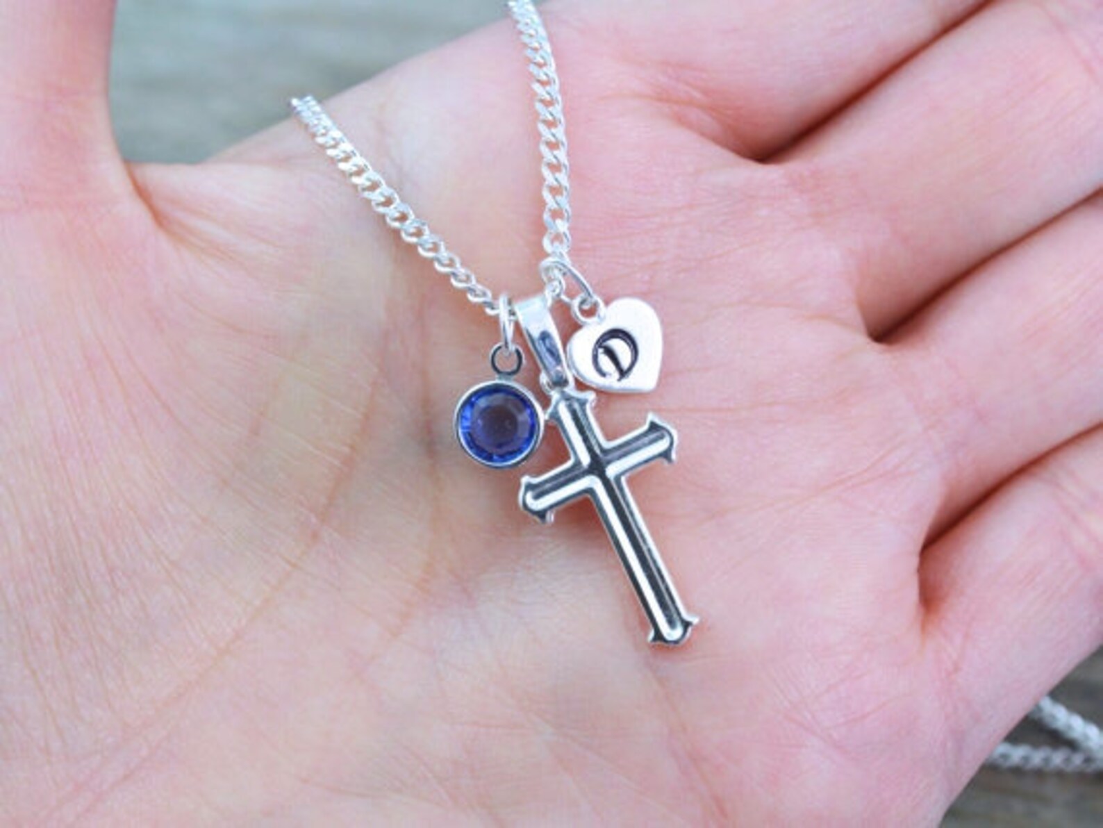 Unisex Kids Small Sterling Silver Cross Necklace Silver Cross - Etsy