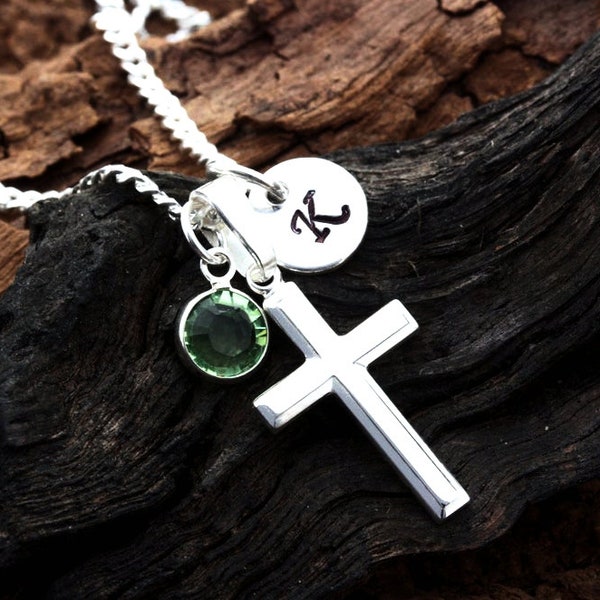 Cross Initial - Etsy