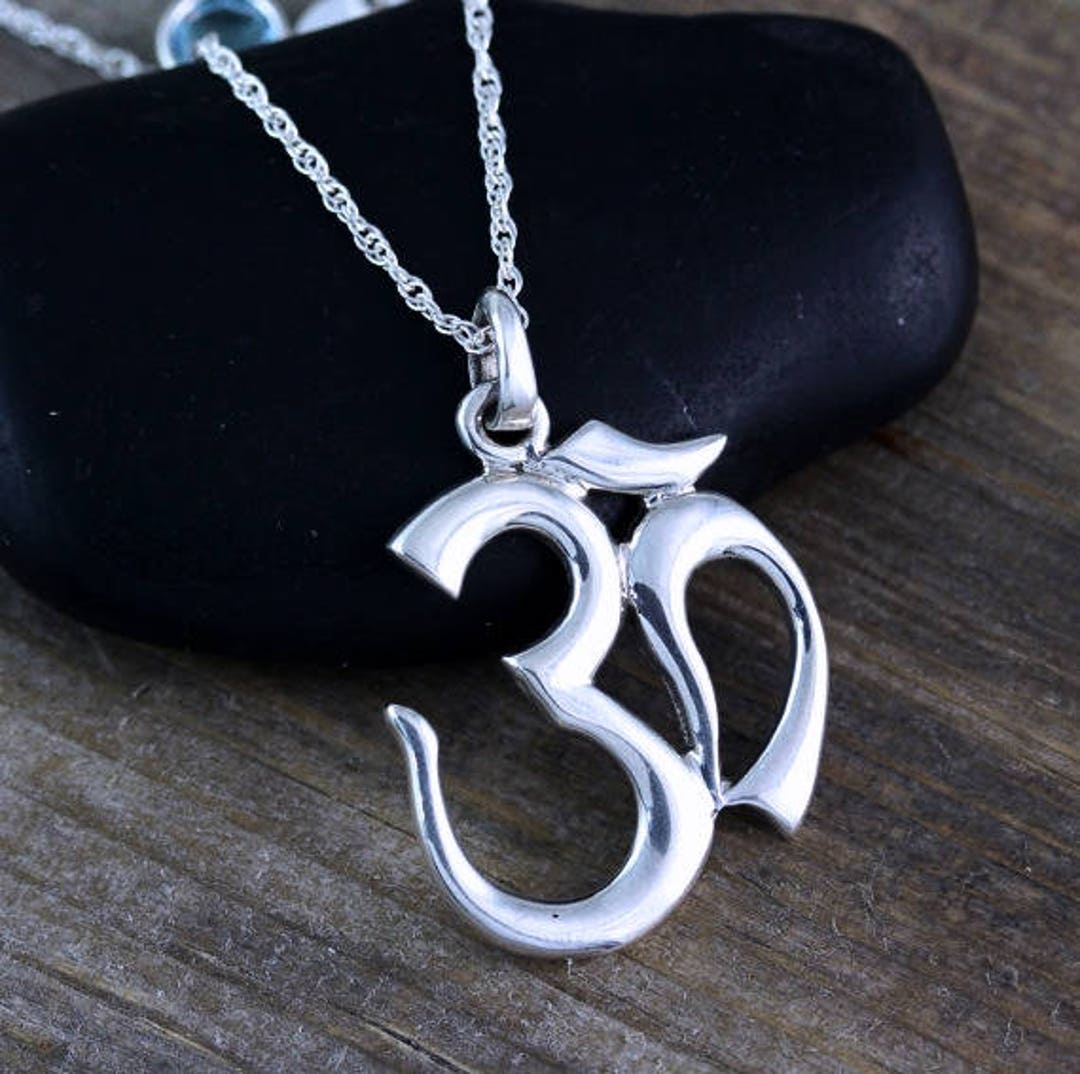 OM Necklace Om Jewelry Om Charm Om Pendant Om Yoga Ohm - Etsy