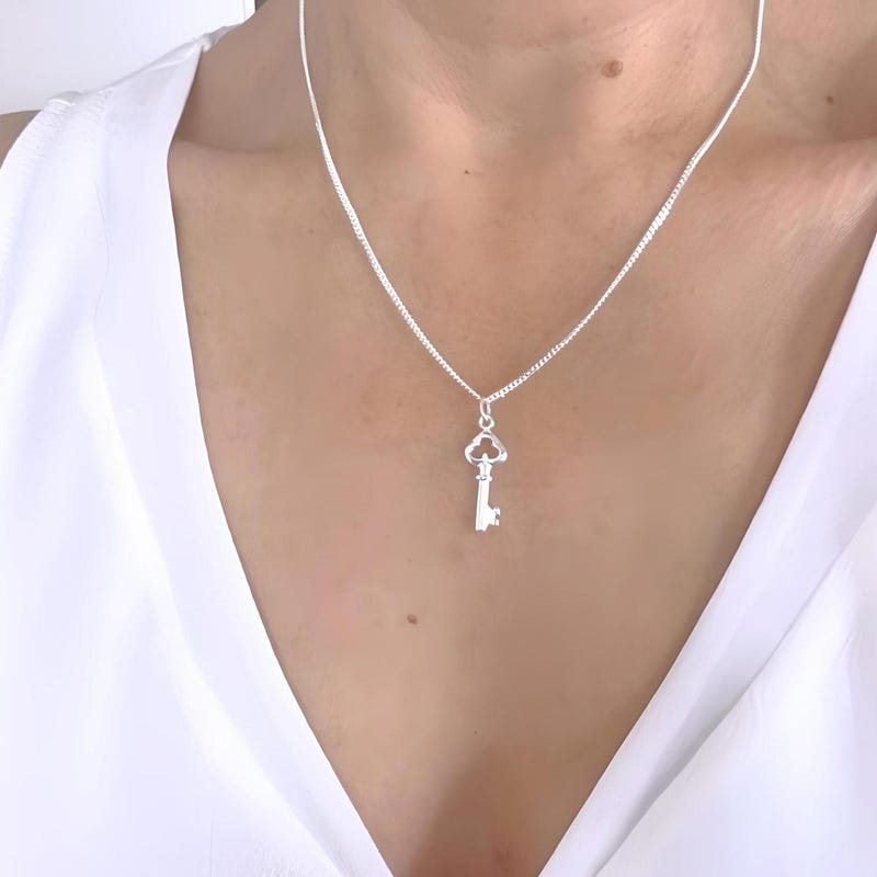 Silver Key Jewelry - Etsy