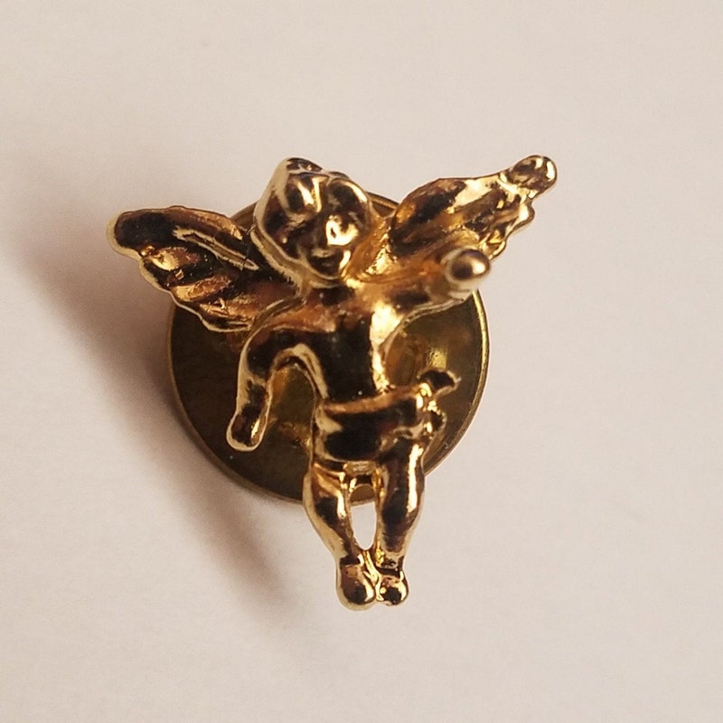 Gold Angel Pin - Etsy