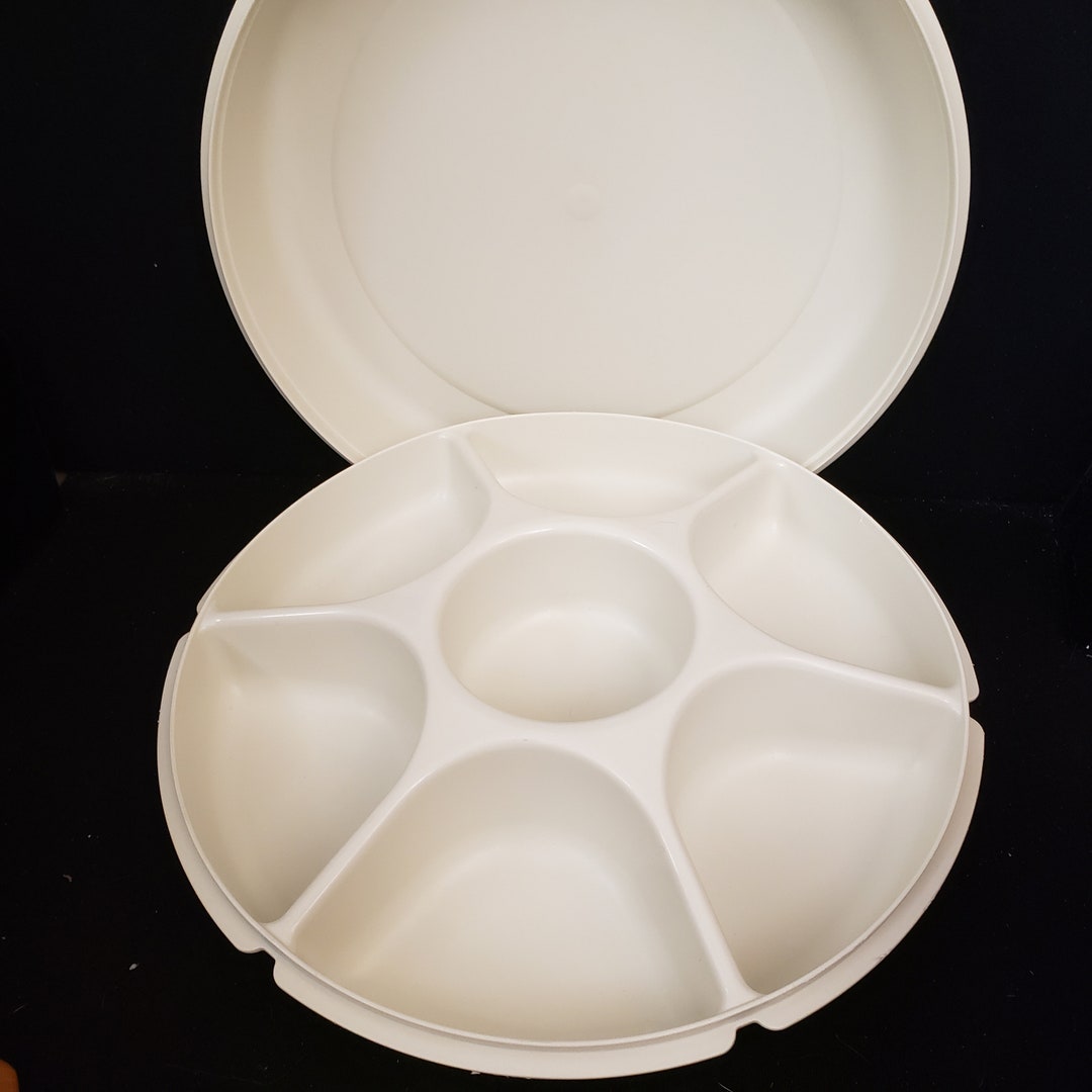 Tupperware Divided Serving Center Veggie Tray - Etsy