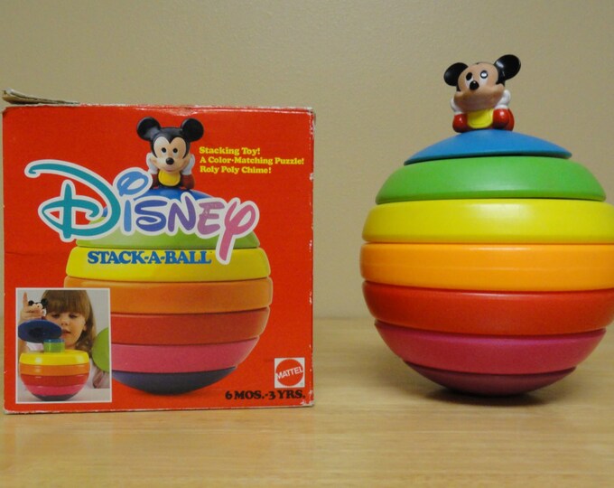 Disney Stack A Ball Stacking Toy Mattel Mickey Mouse - Etsy