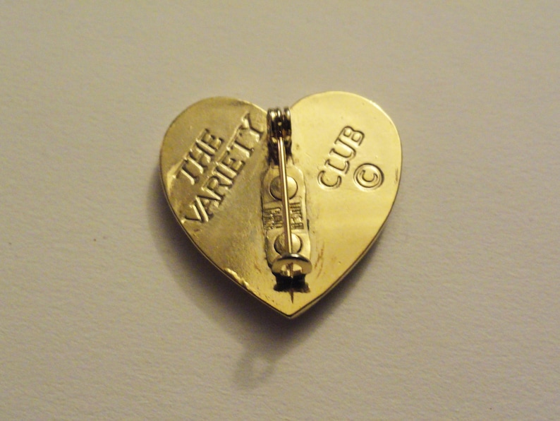 Vintage Variety Club Gold Tone Heart Brooch Pin - Etsy Israel