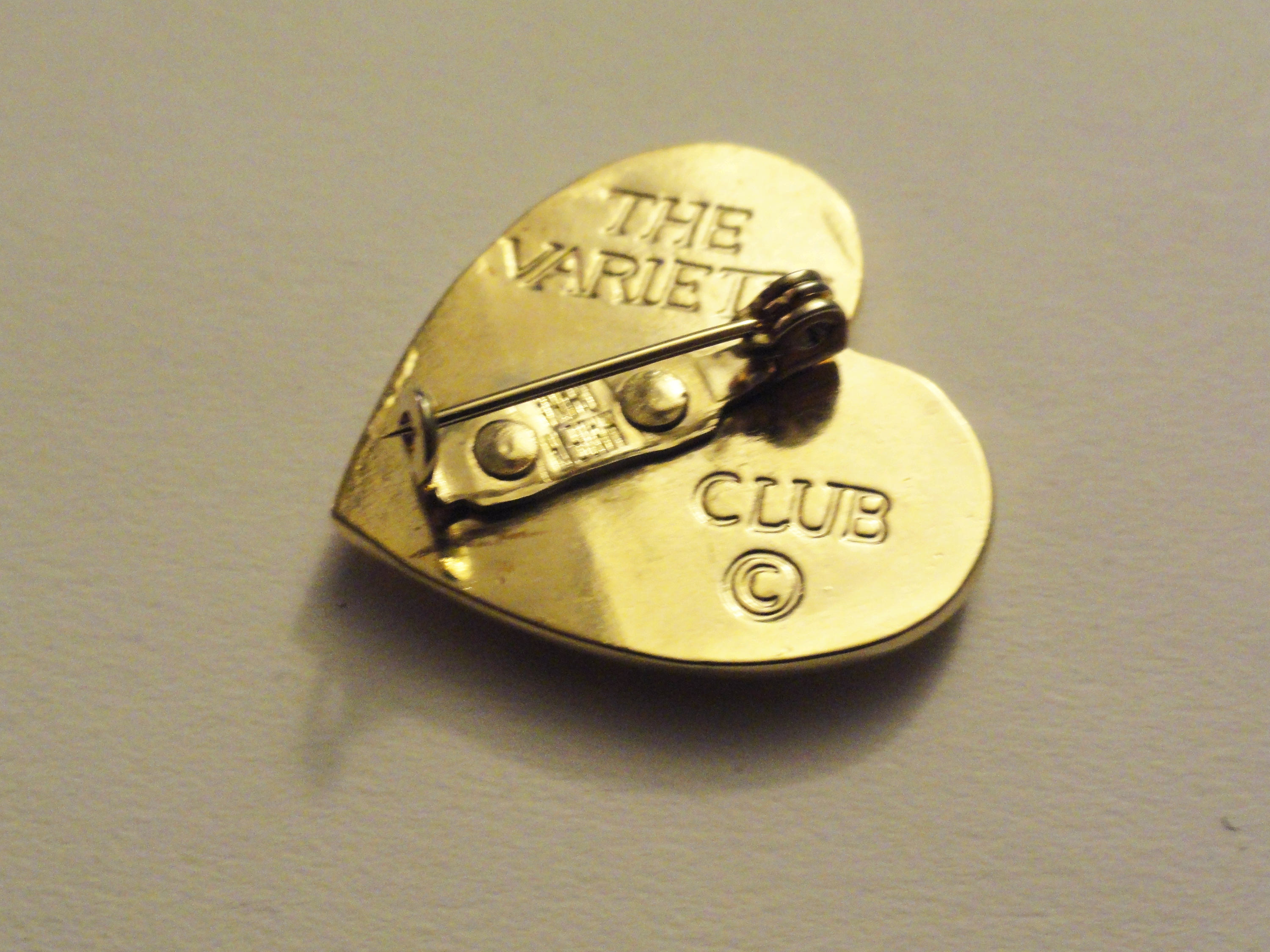 Vintage Variety Club Gold Tone Heart Brooch Pin - Etsy Israel