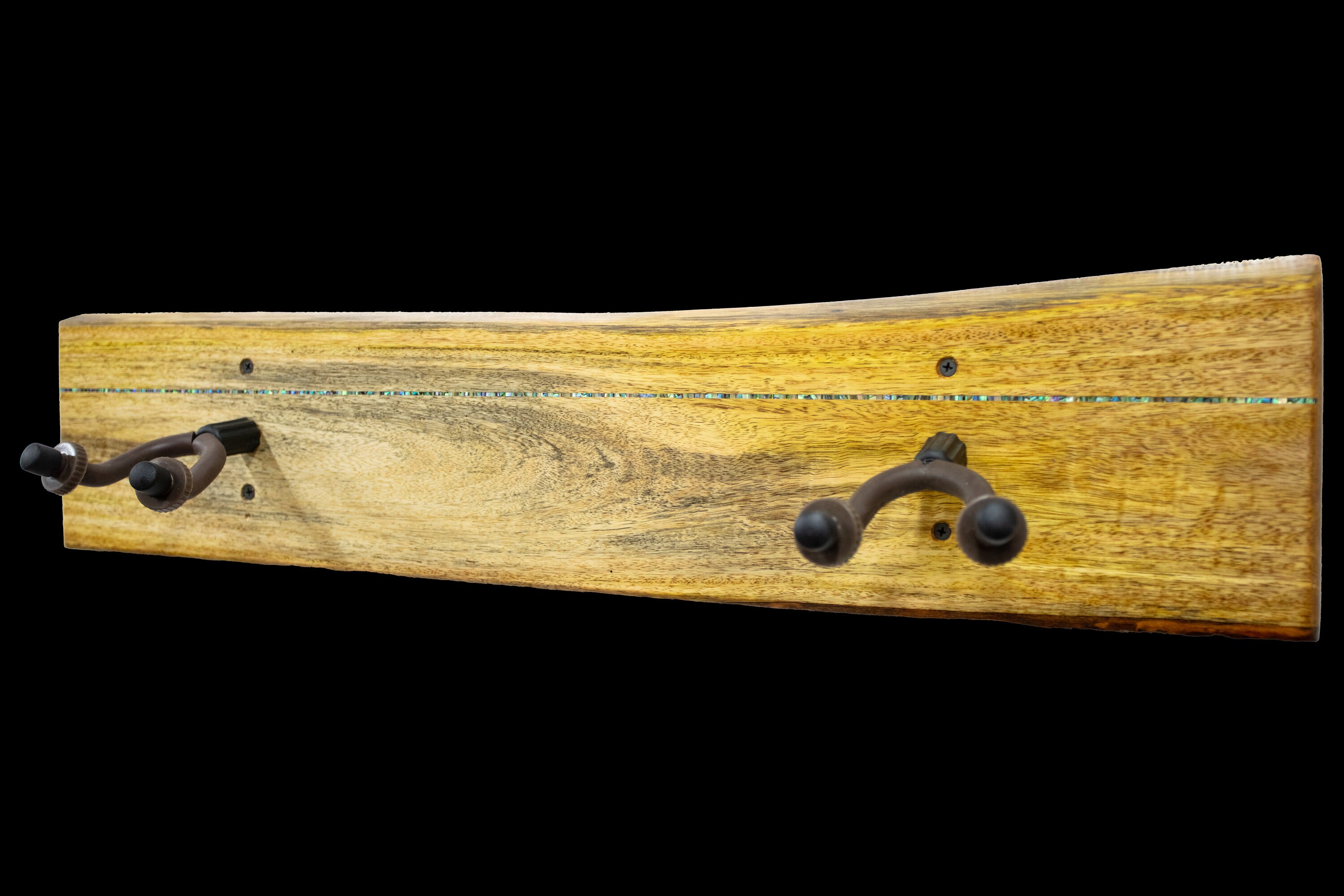Guitar Wall Display Live Edge Mango Wood Instrument Hanger - Etsy