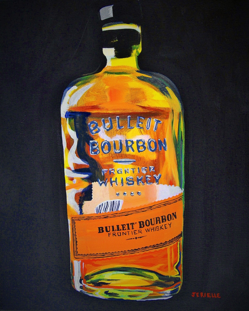 Bulleit Bourbon-signed Digital Print or Original Painting Titled ...