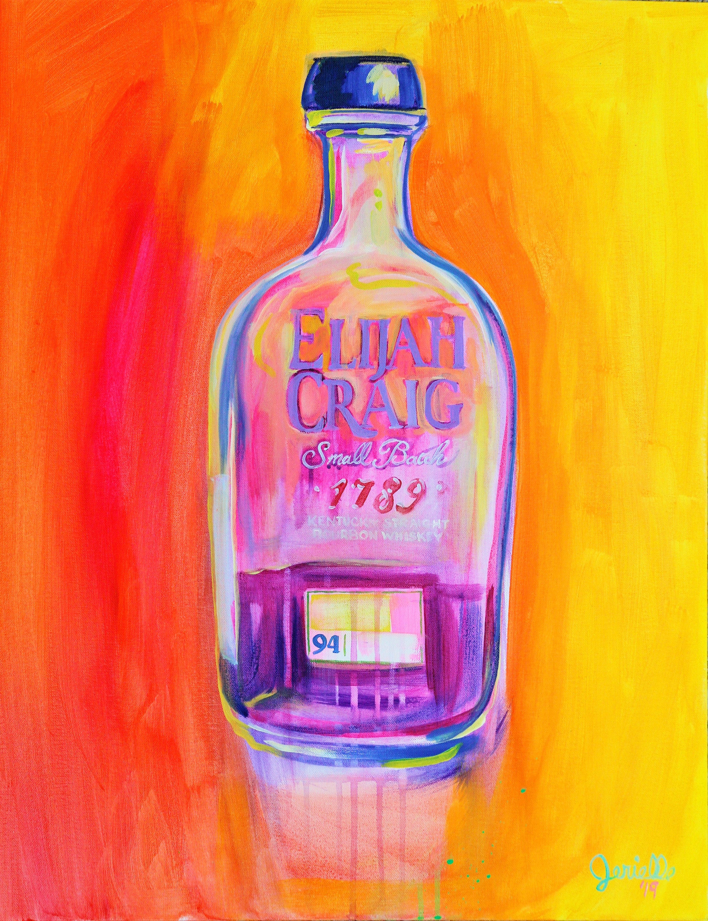 Elijah Craig Bourbon Art Print, "lemon Drop Tokyo Casino", of Original ...