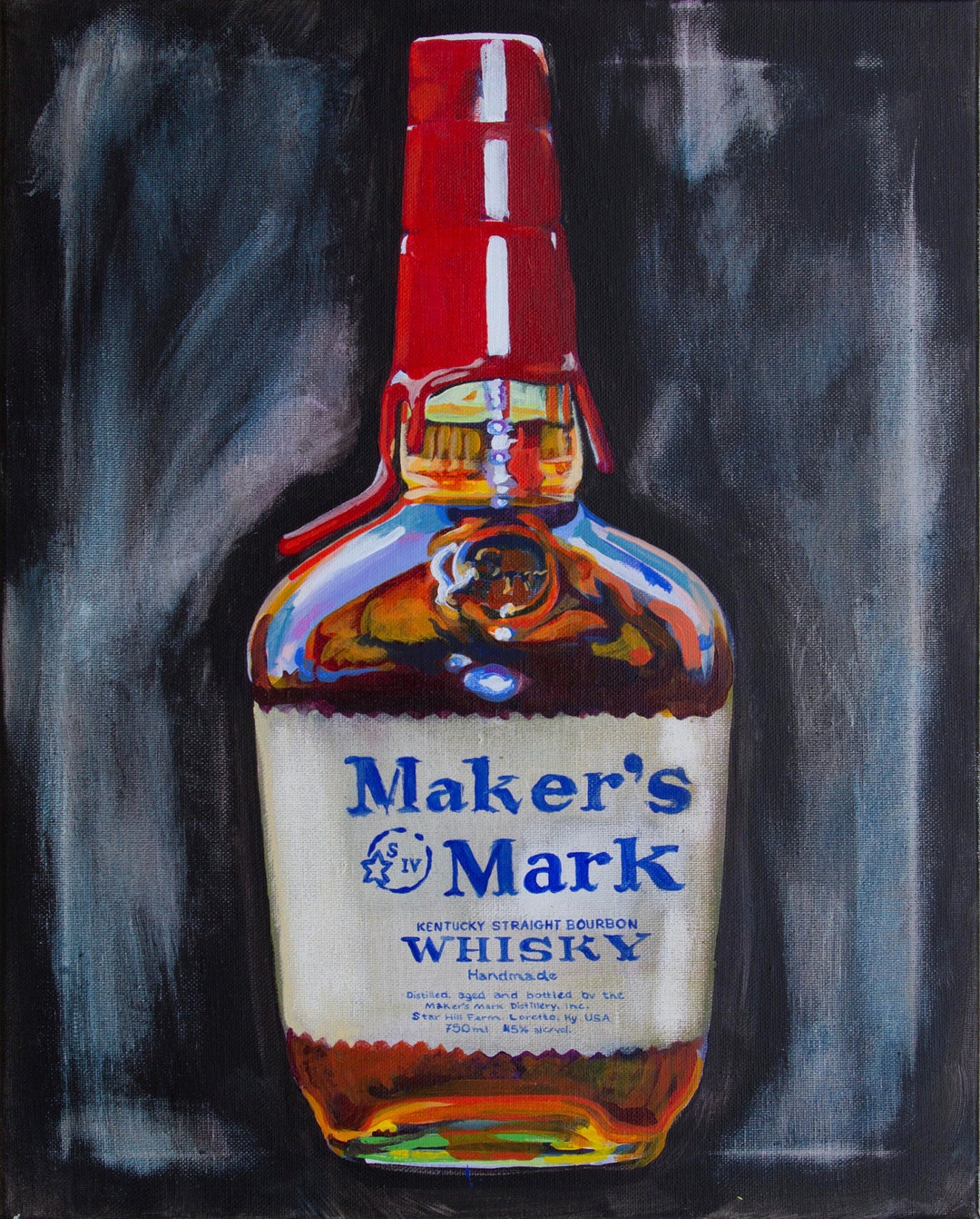 Colorful Makers Mark Print "original Minds Think Alike" Signed ...