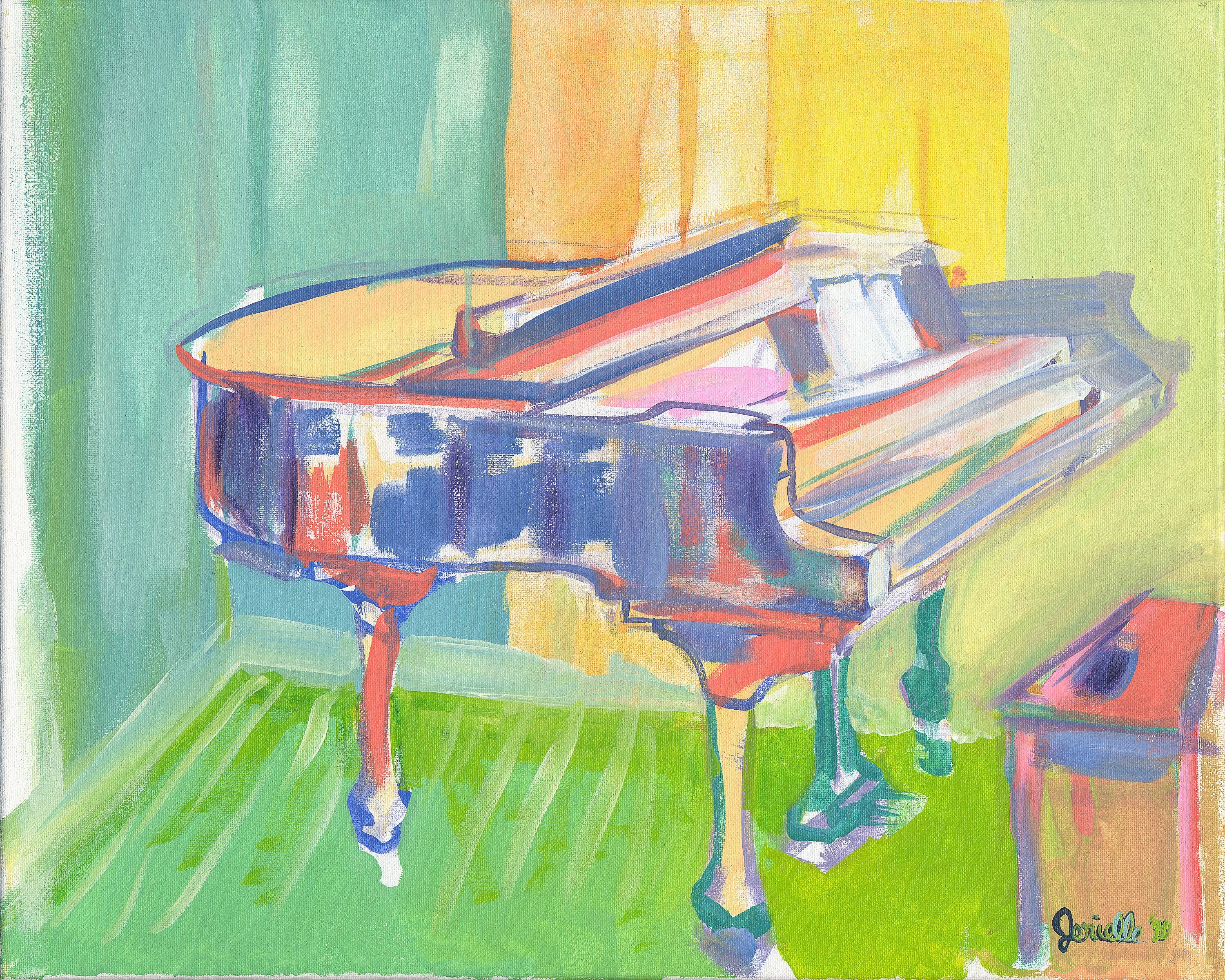 Purple Grand Piano