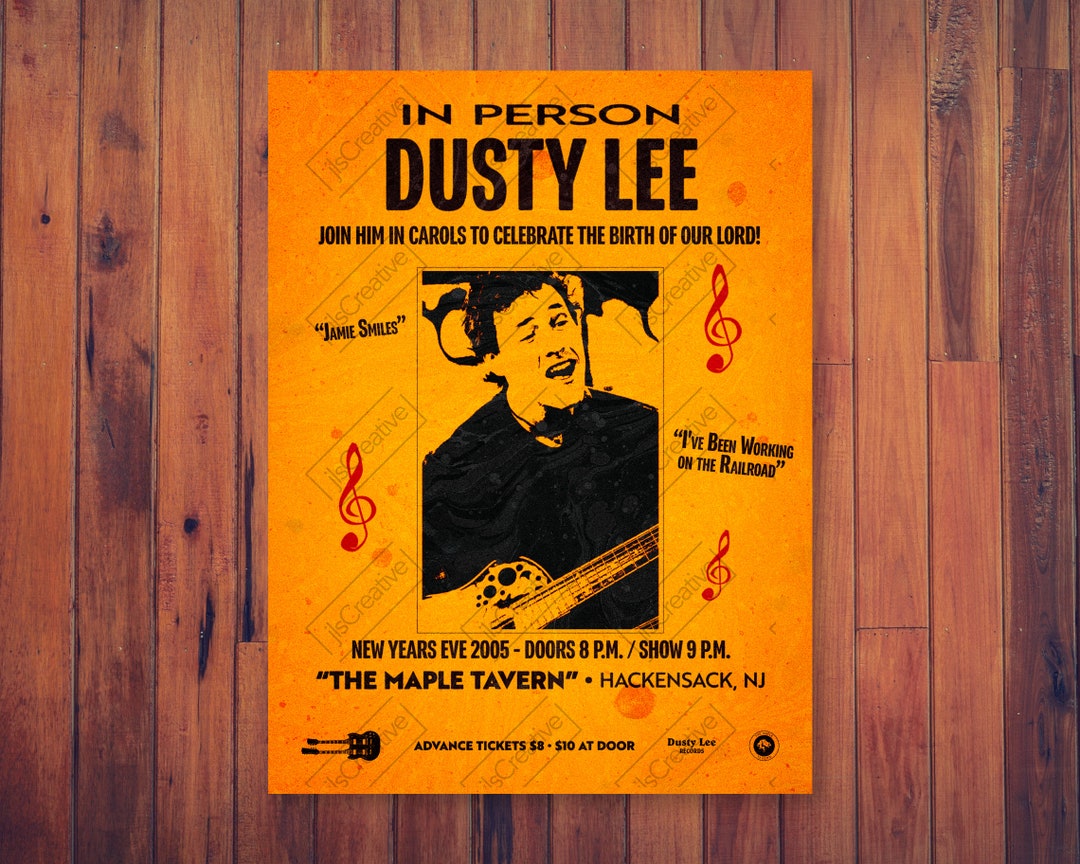 Just Friends Dusty Lee Concert Poster - Etsy