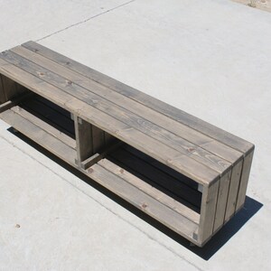 Rolling Coffee Table / Media Console With Storage - Etsy