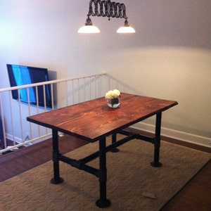 Rustic Reclaimed Wood Table With Industrial Pipe Legs - Etsy