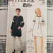1960s Butterick 4621 Mary Quant Dress Sewing Pattern CUT Size 12 (32 ...