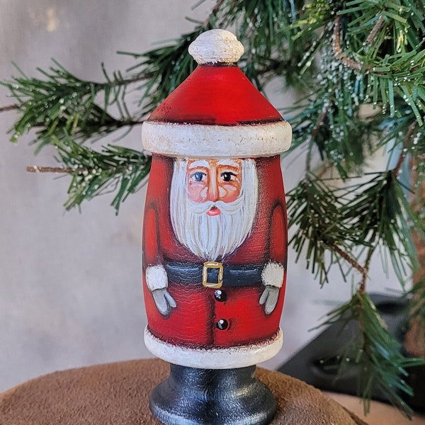 Hand Painted Santa - Etsy