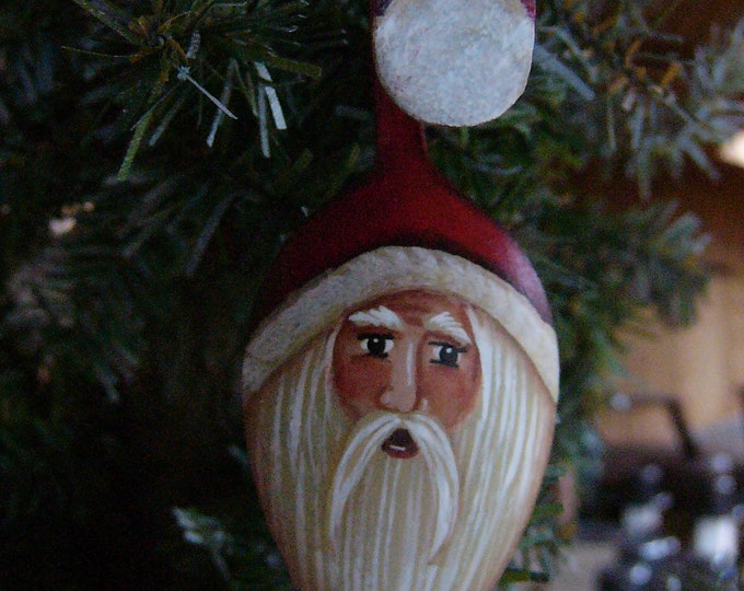 3.5 Painted Santa Claus Spoon Christmas Ornament - Etsy