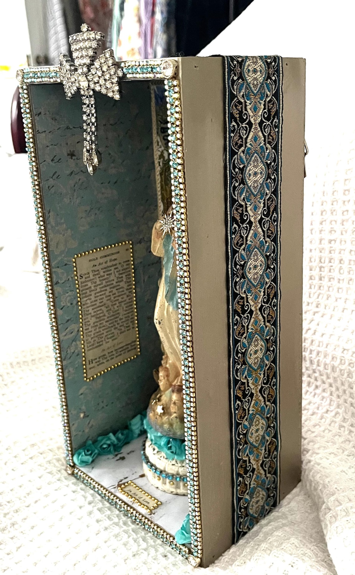 Blessed Virgin Shrine: Mixed Media Marian Altar Shadow Box - Etsy