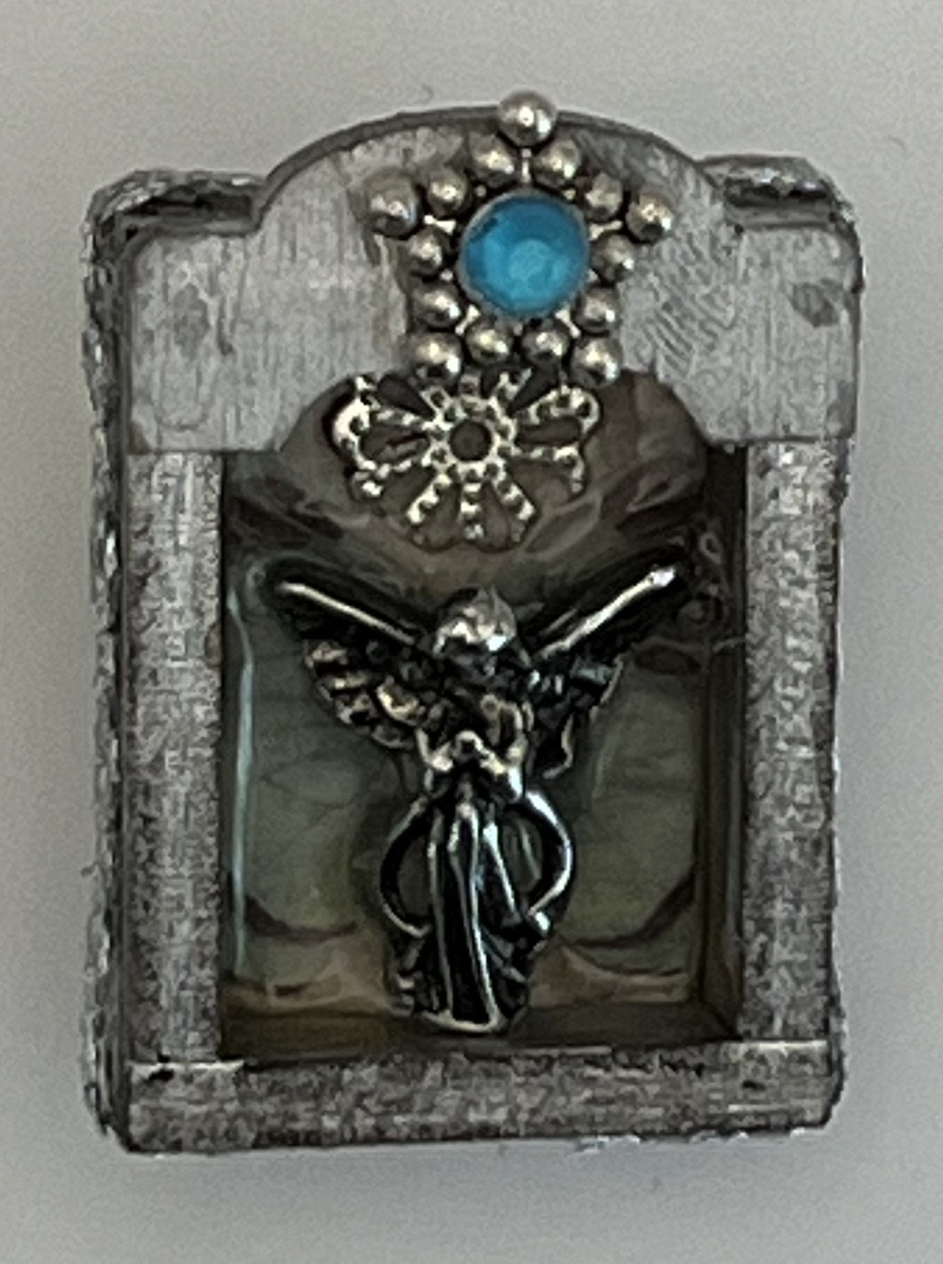 Guardian Angel Pin/mini-shrine - Etsy