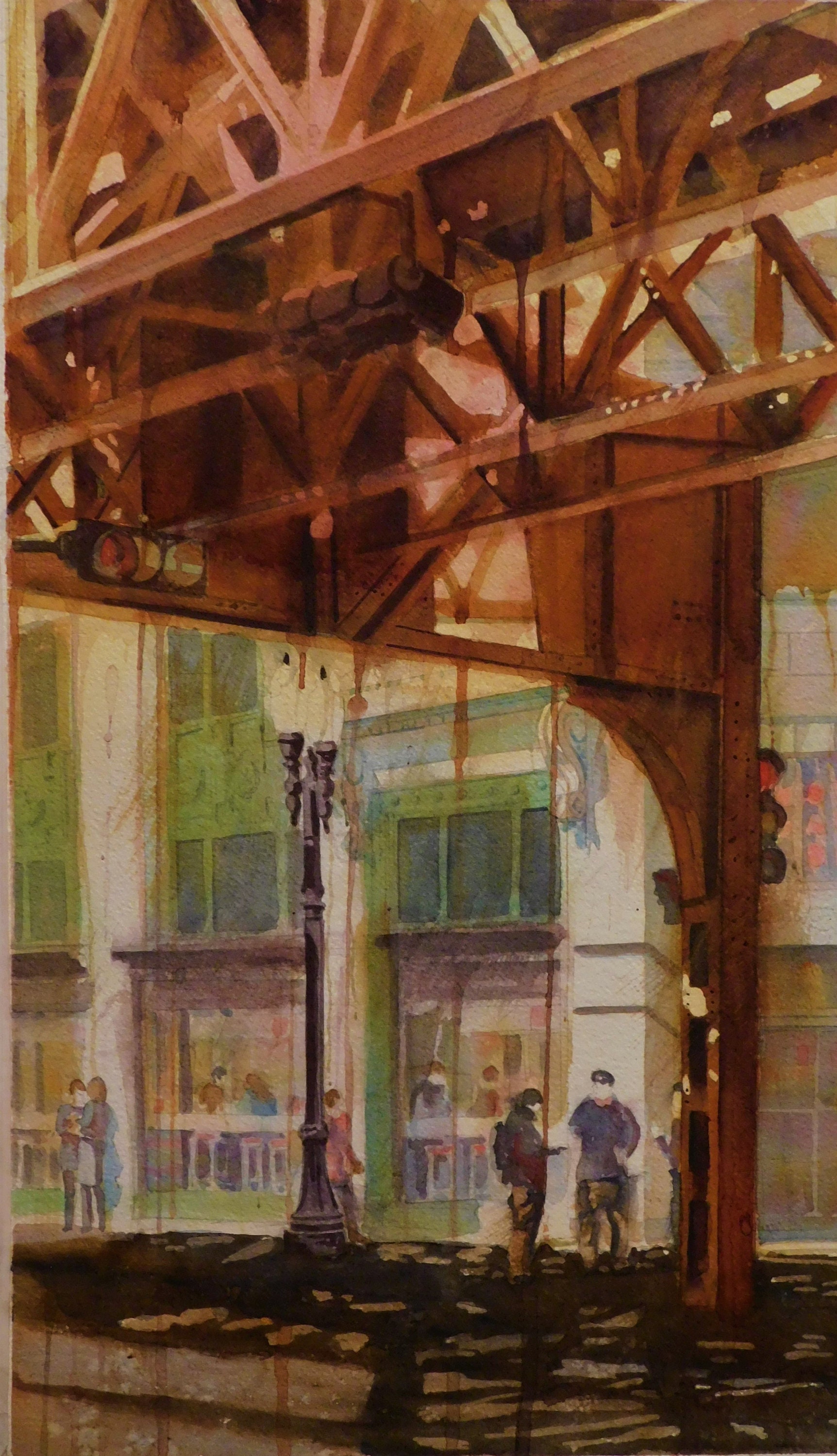 Talking Under the L, Chicago - Etsy