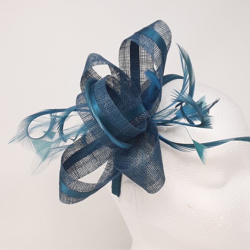 Teal Fascinator - Etsy