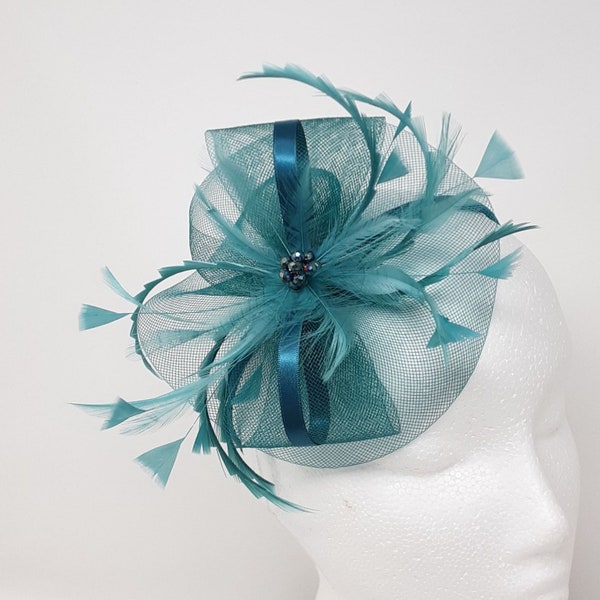 Teal Fascinator - Etsy