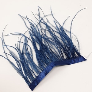 Navy Blue Feathers for Hat Making, Coque, Biots, Turkey and Hackle ...