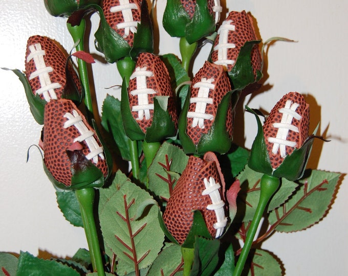 Football Rose Sport Bud - Etsy
