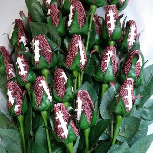 Football Rose Sport Bud - Etsy