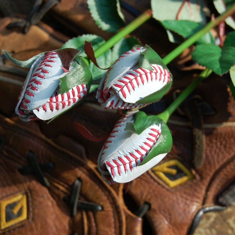 Baseball Flowers - Etsy