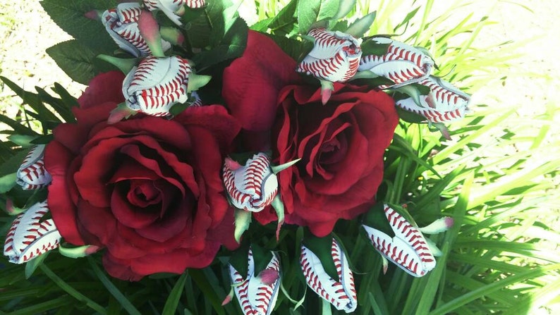 Baseball Rose Sport Bud - Etsy