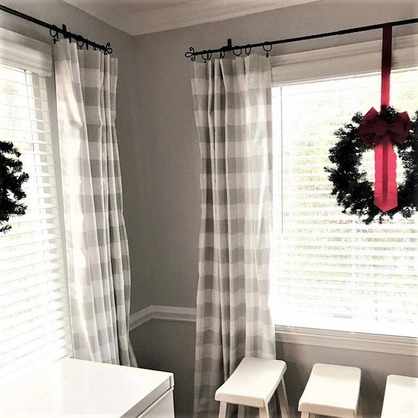 Buffalo Check Valance - Etsy