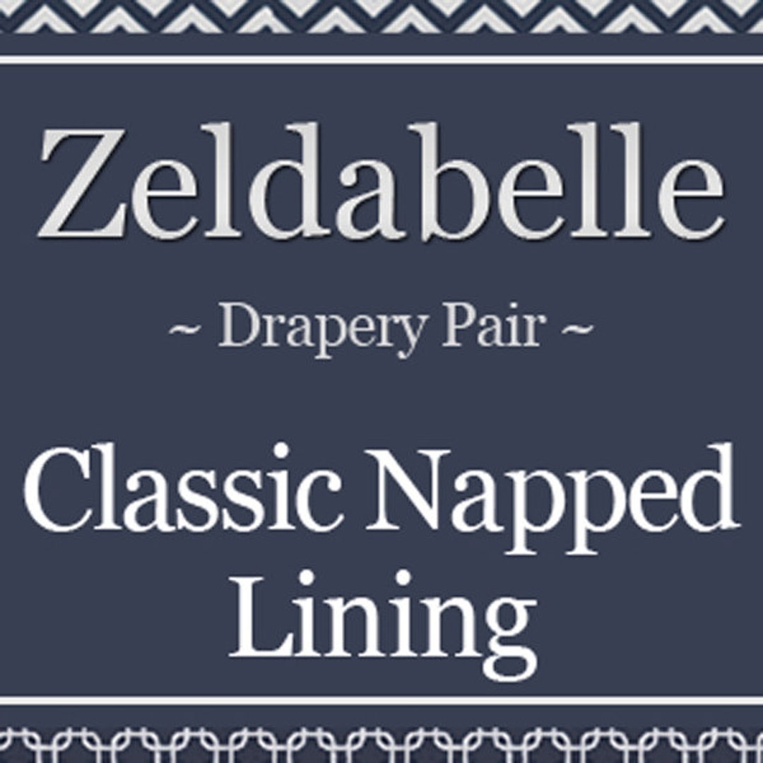 Cotton Lining - Luxurious Classic Napped Cotton for One Pair of Drapery ...