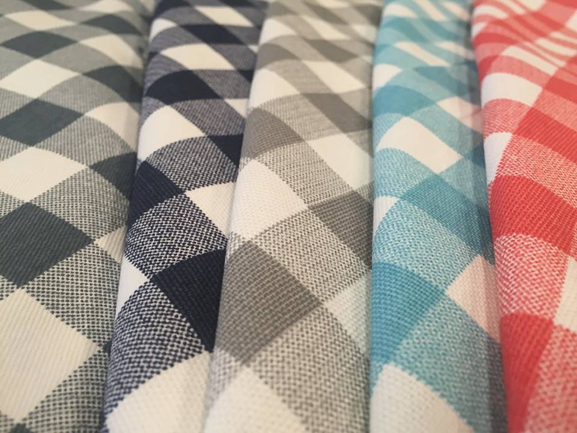 Navy Blue White Buffalo Check Curtains Rod Pocket 84 96 - Etsy