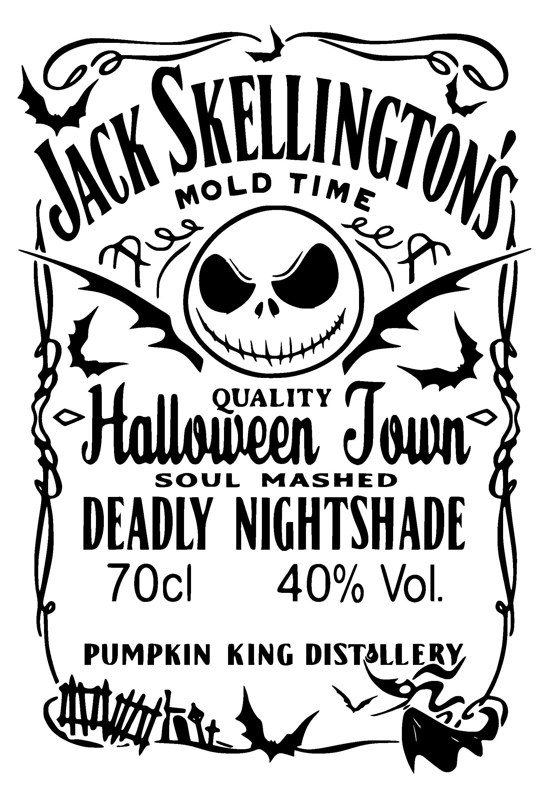 Nightmare Before Christmas Deadly Nightshade Lable - Etsy