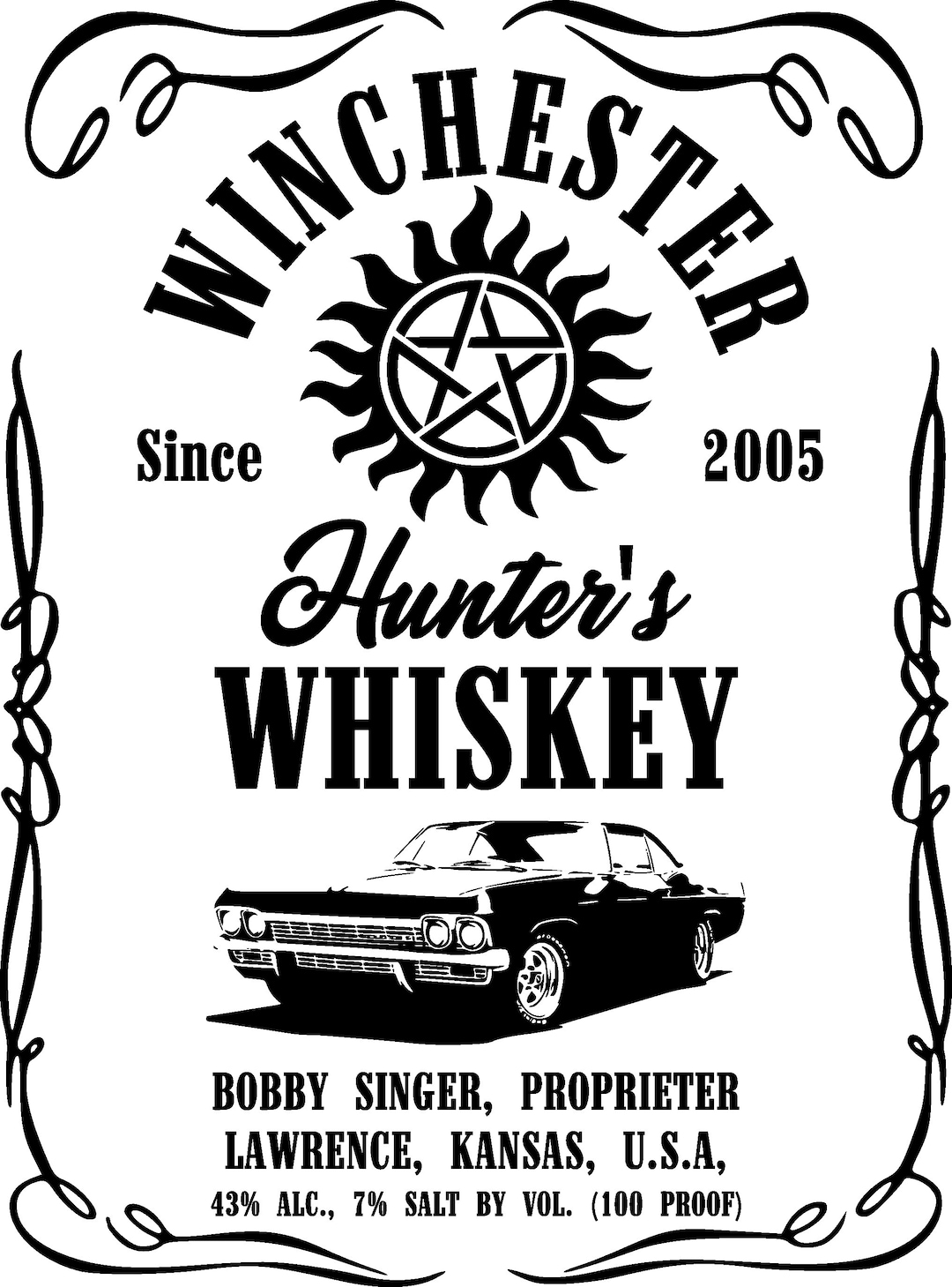 Winchester Whiskey Label SVG - Etsy