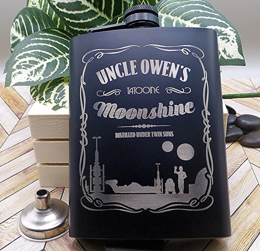 Uncle Owen's Moonshine Flask - Etsy