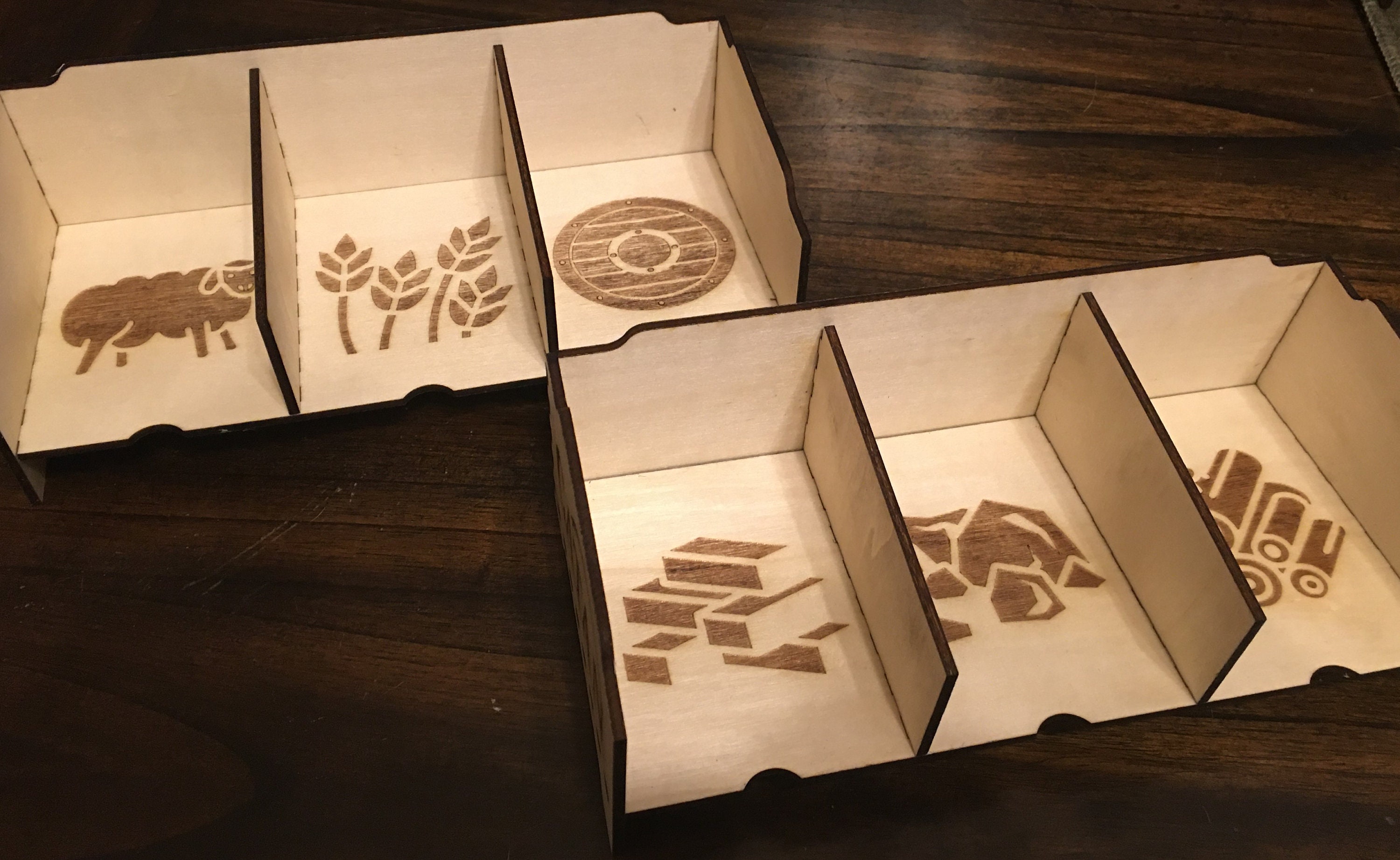 Catan Stack-able Card Tray SVG Laser File - Etsy