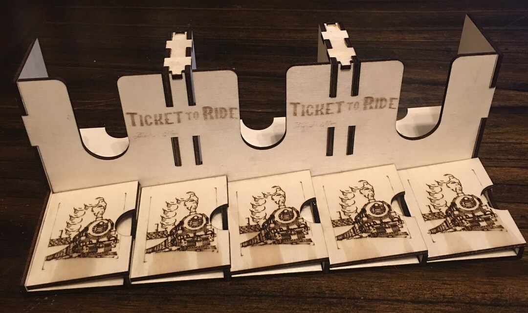 Ticket to Ride Card Tray SVG Laser File - Etsy