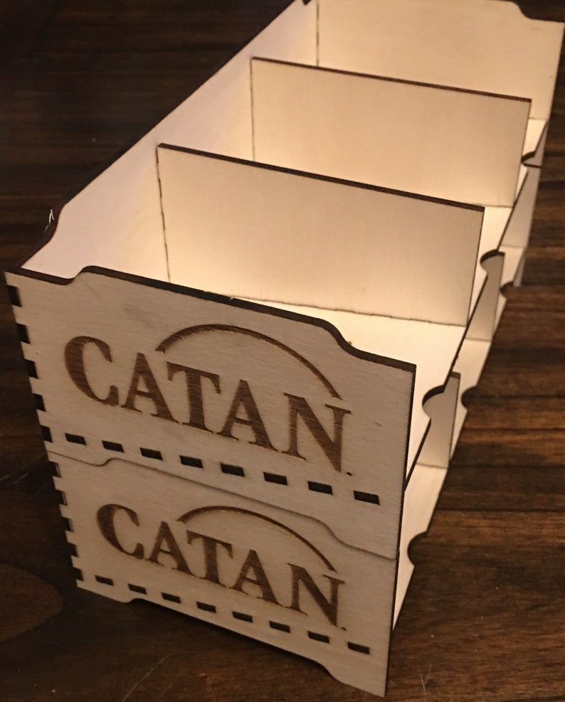 Catan Stack-able Card Tray SVG Laser File - Etsy