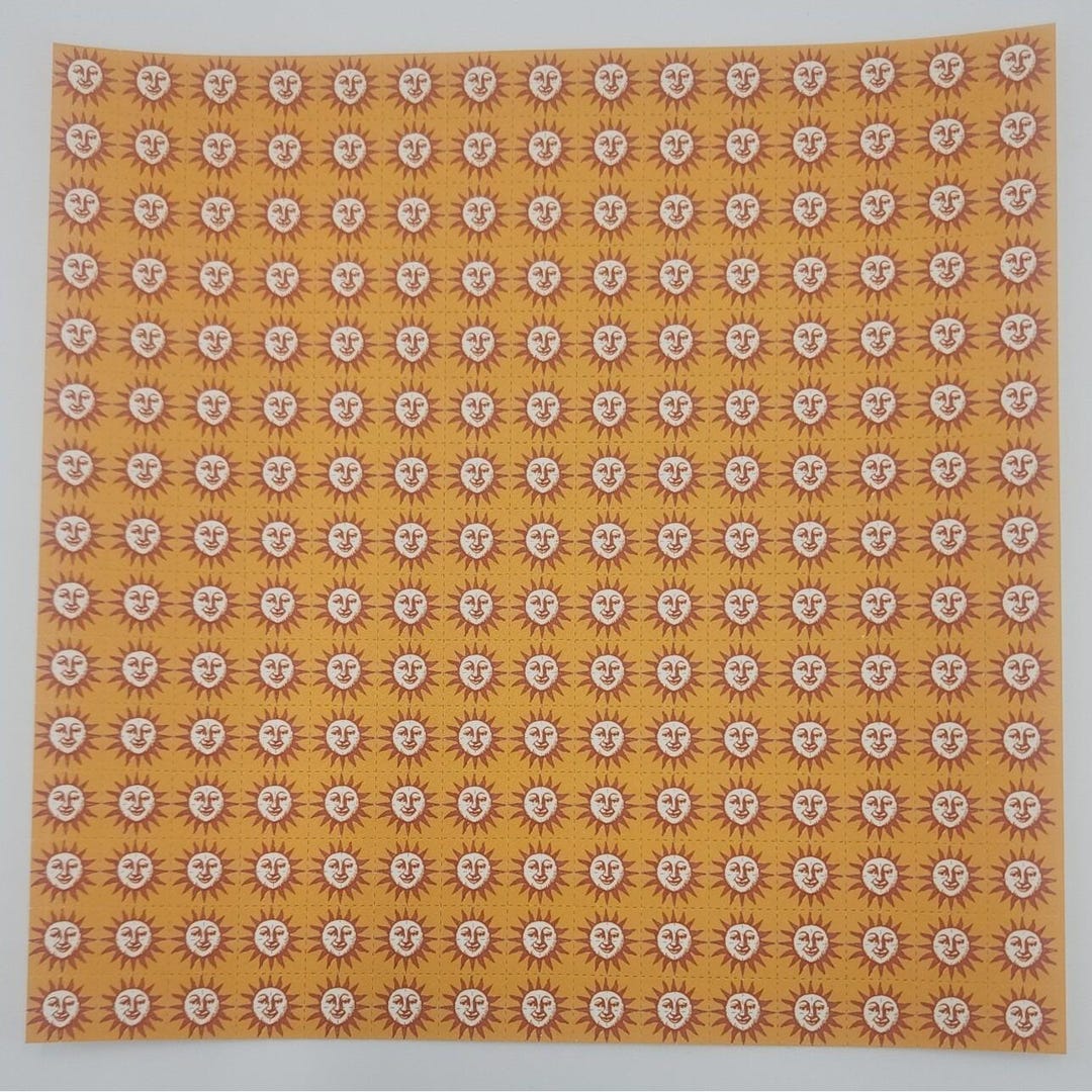 Orange Sunshine Blotter Art Print Perforated Blotter Sheet - Etsy