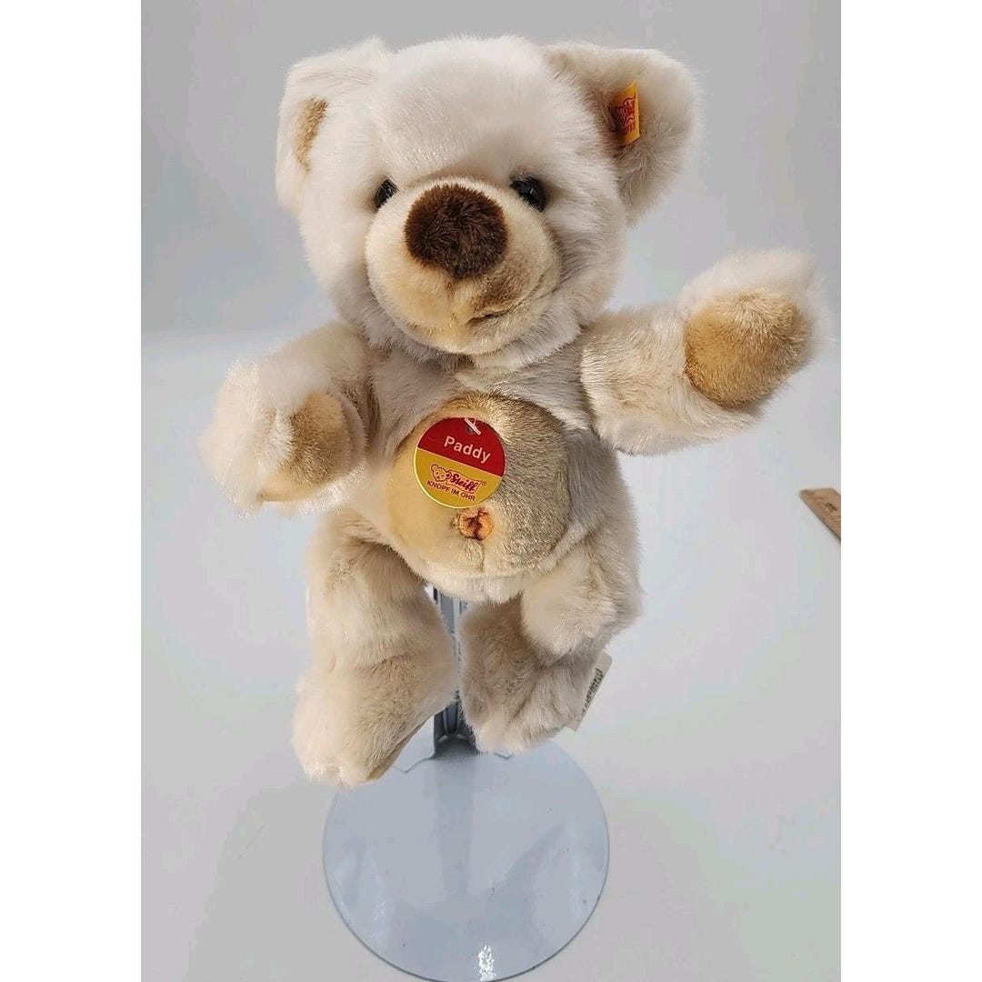 Steiff Paddy Soft Plush 10" Teddy Bear Cosy Friends Teddy Bear Cream ...