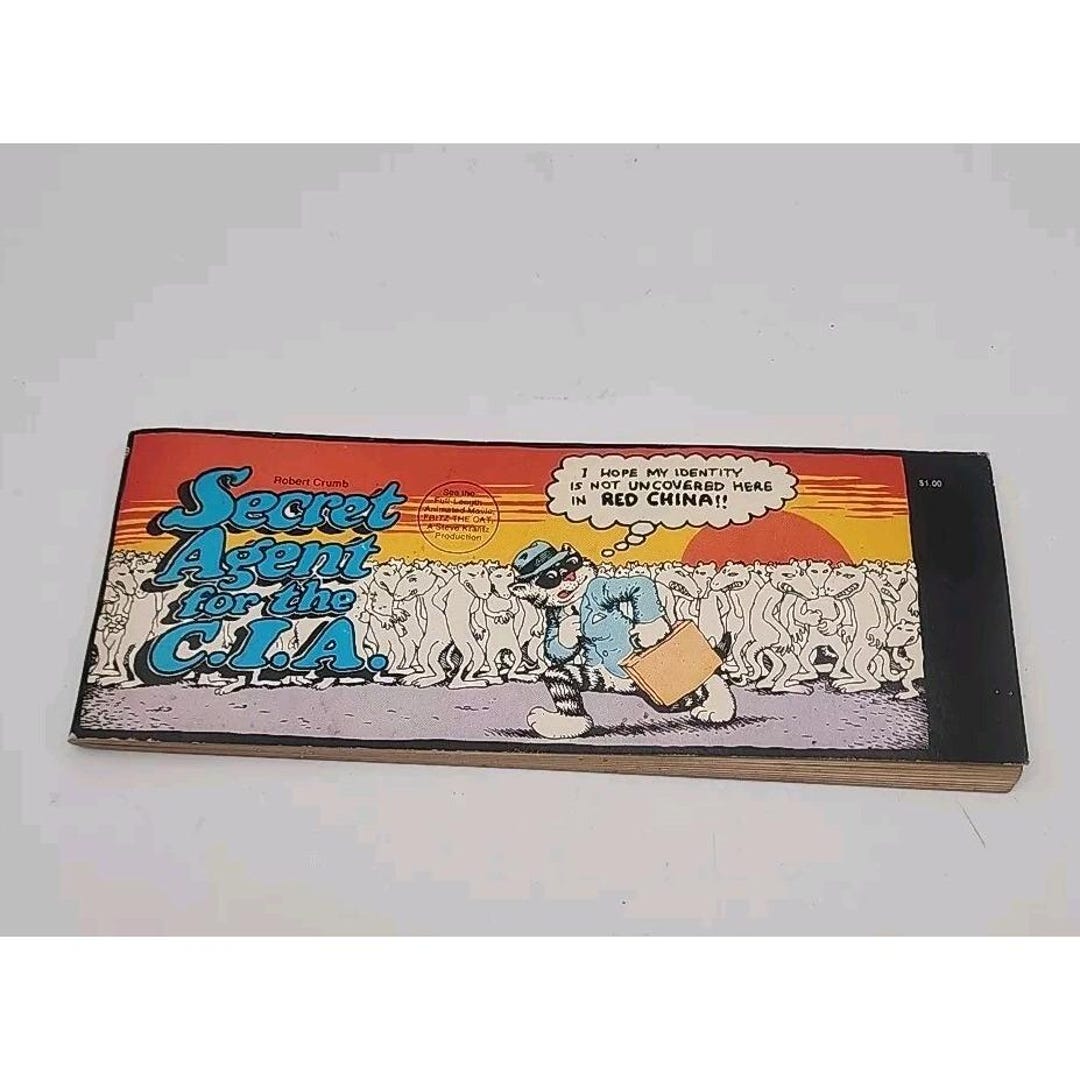Vintage 1972 Robert Crumb Comic Fritz Cat Secret Agent for the CIA ...