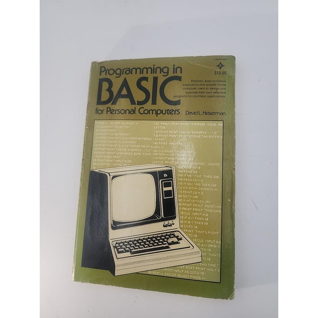 Vintage 1981 Programming in BASIC for Personal Computers by David L ...
