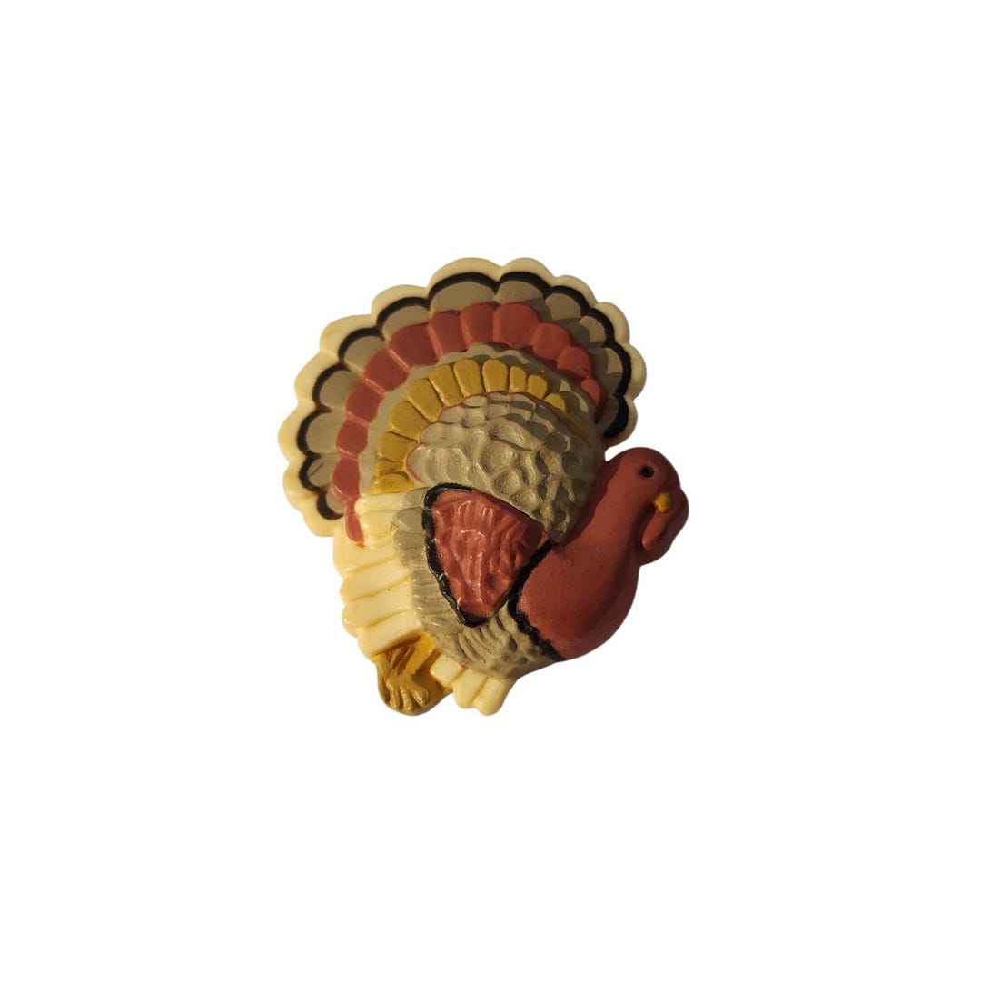 Vintage Hallmark Turkey Brooch Thanksgiving Holiday Brooch Pin - Etsy