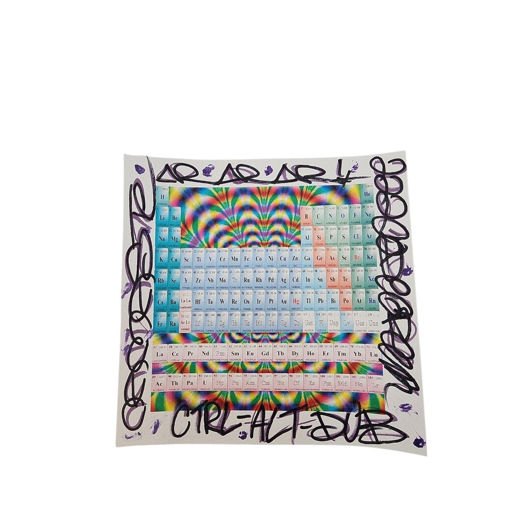 Ctrl Alt Dub Signed "periodic Table" Blotter Art Print Graffiti ...