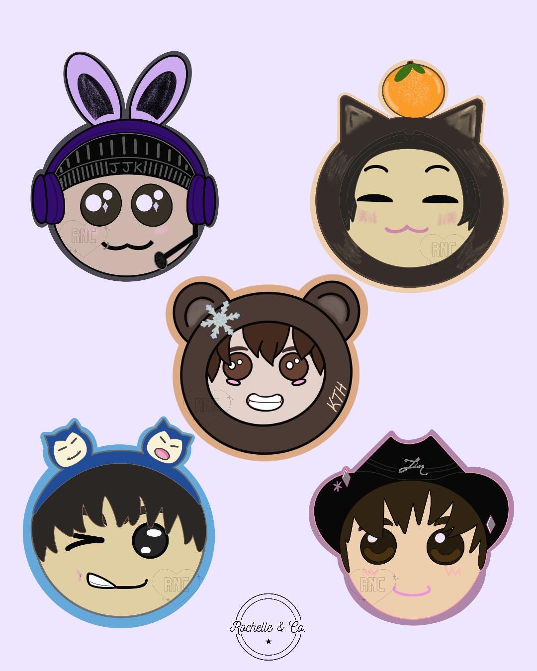 Tannie Heads 2-inch Stickers - Etsy