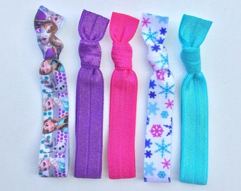 Elsa Anna Hair Ties - Etsy