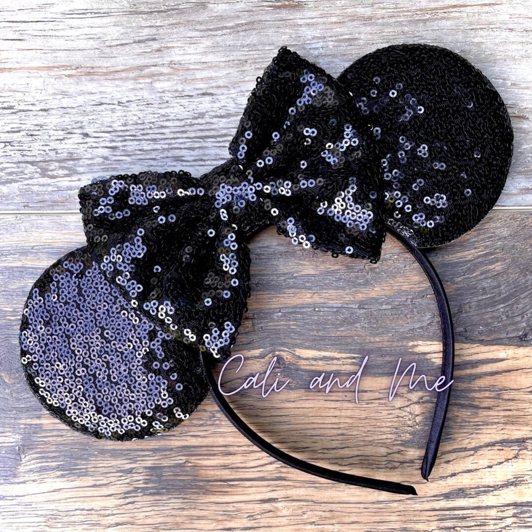 Black Mouse Ears Black Minnie Ears Black Mickey Ears Black - Etsy