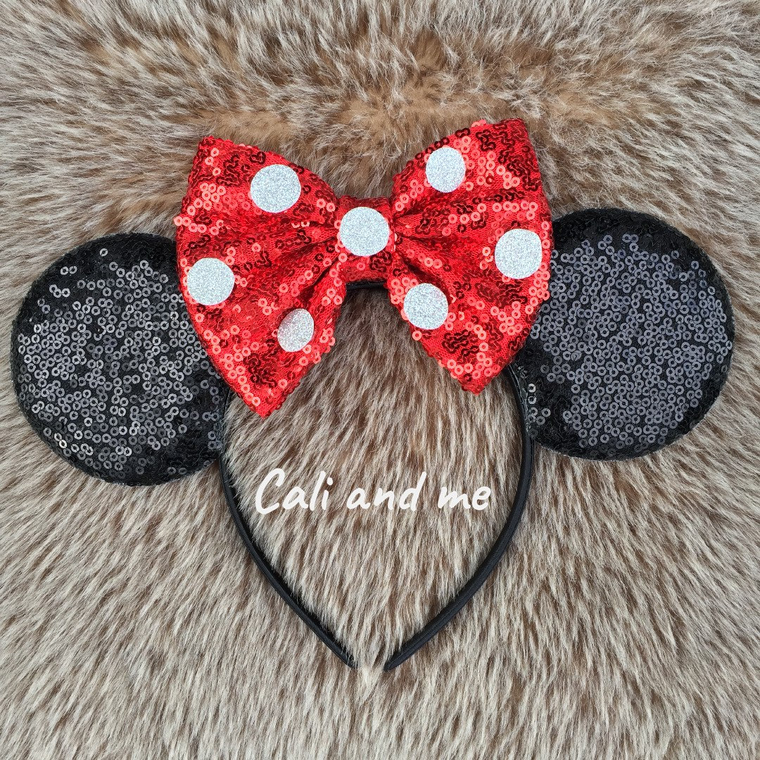 Red Polka Dot Minnie Ears Minnie Mouse Ears Polka Dot Minnie | Etsy